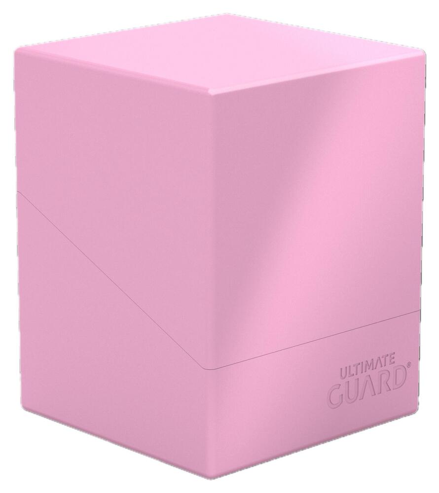 Deck Case: Boulder 100+ Standard Size- Solid Candy Pink – Battlegrounds TCG