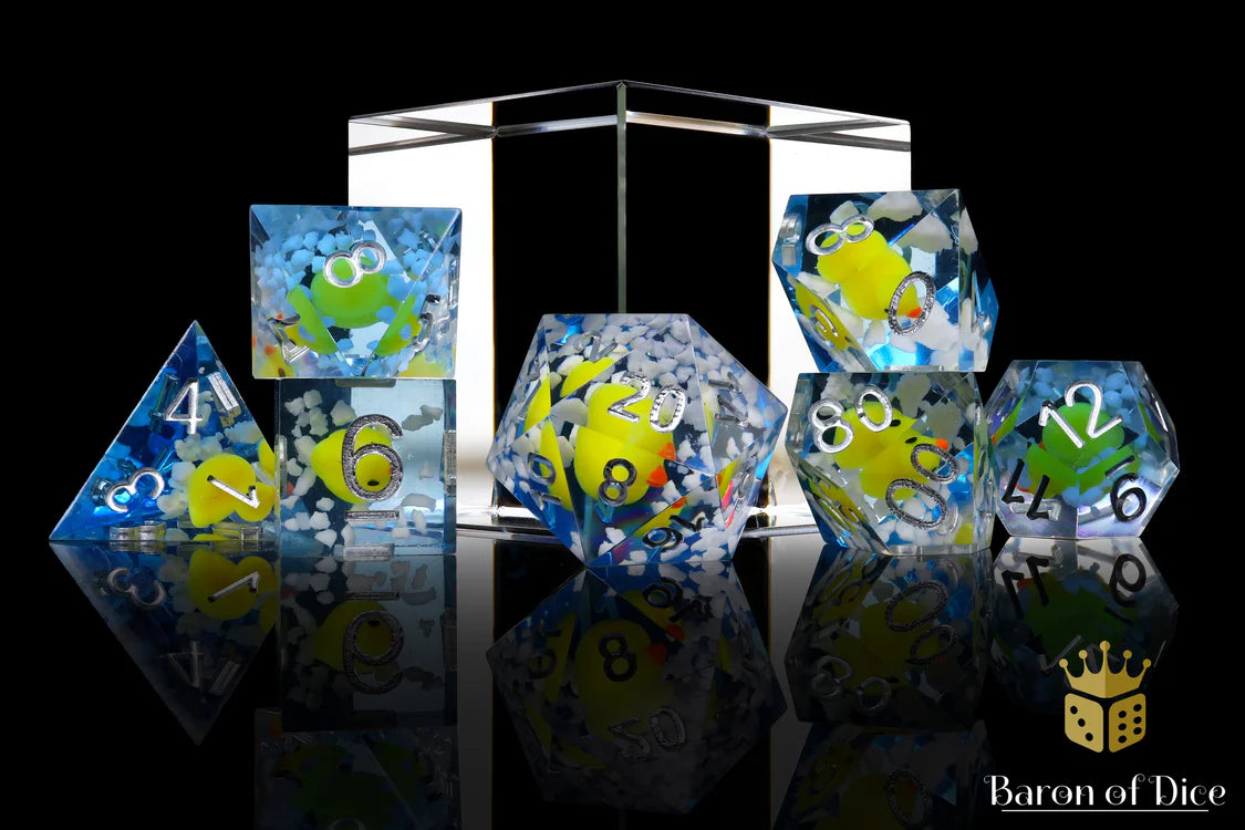 Baron of Dice: Rubber Duck Liquid Core RPG Dice Set - 7 Pieces ...